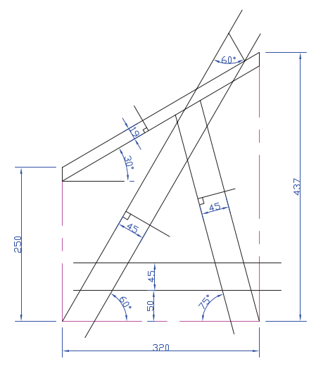 Epure [Epure et plan sur Règle]